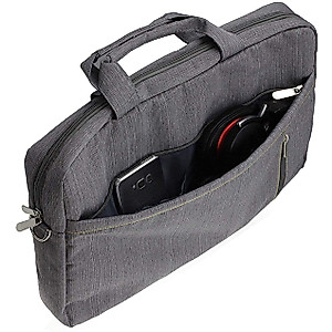 Navitech Grey Sleek Water Resistant Travel Bag - Compatible with ASUS ProArt Studiobook Pro 16 OLED (W5600) 16"