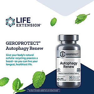 Life Extension GeoProtect Autophagy Renew – Encourages Cellular Housekeeping & Longevity – Vegetarian, Gluten-Free, Non-GMO – 30 Vegetarian Capsules