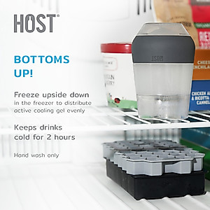 Host Freeze XL Cooling Cups, 12oz Set of 2 Insulated Freezable Tumbler, Mothers Day Gifts for Mom, Gifts for Women, Birthday Gifts for Mom, Blush