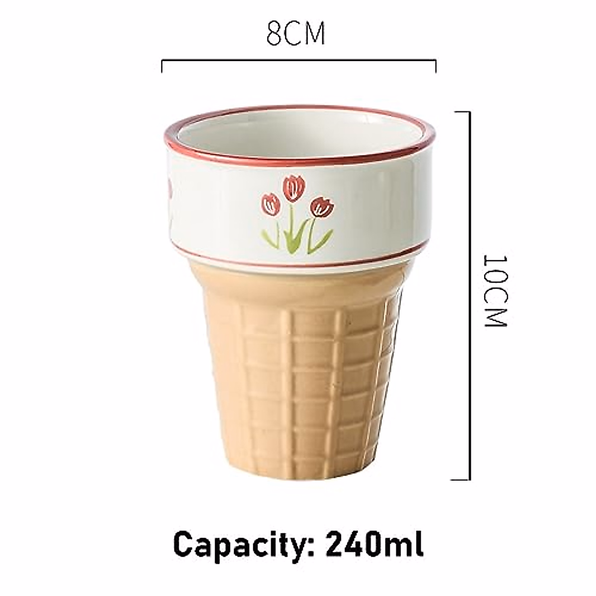 KALWEL,Dessert Bowls,Trifle Bowl,Ice Cream Bowls,Vasitos Para Postres,Mini Dessert Cup,Dessert Shooter Cups,240ml,Suitable For Desserts, Snacks, Salads, Puddings, Cocktails, Fruit Holiday Party
