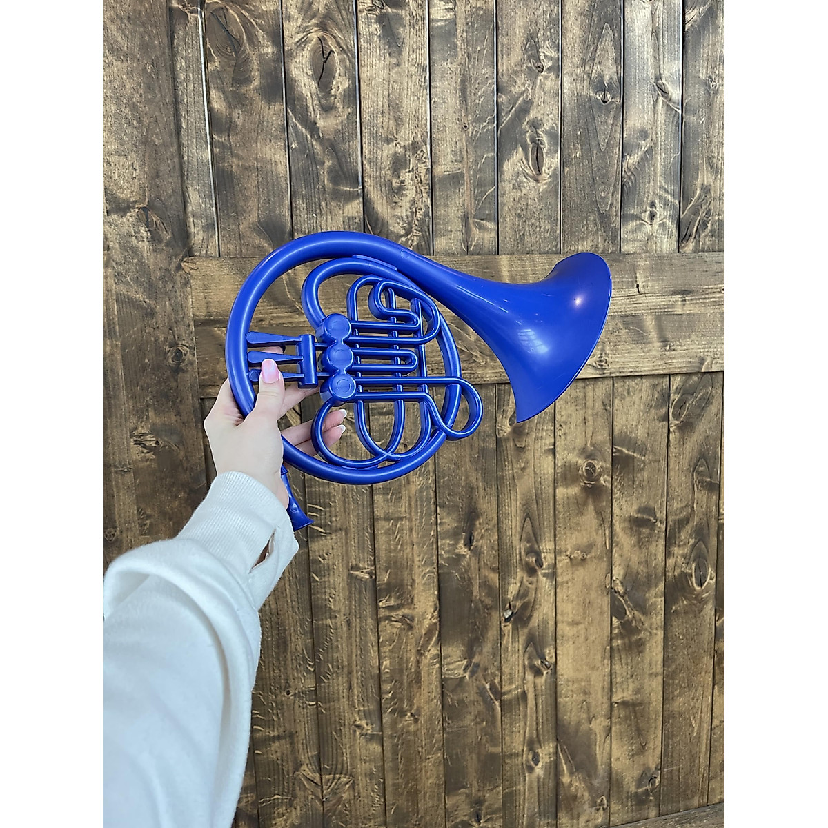 Blue French Horn/HIMYM/Prop Replica/Proposal Prop/Pop Culture Reference (16 in Wall Hanging)