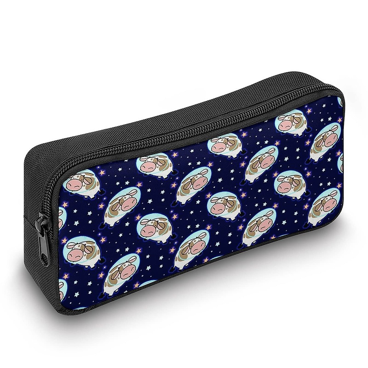 SpaceCow Moo Pencil Case Stationery Pen Pouch Portable Makeup Storage Bag Organizer Gift