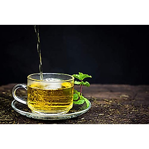 Peppermint Tea 1LB (16Oz), Cut & Sifted | STRONG & FRESH | Non-irradiated, 200+ Cups, Peppermint Loose Leaf Herbal Tea (Mentha Piperita) | Mint Tea | Bulk 1 lb. Large Resealable Bag