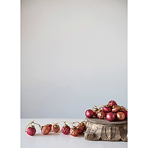 Creative Co-Op Mercury Glass Ball Ornament Garland