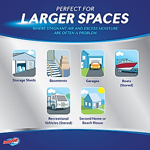 DampRid Hi-Capacity Moisture Absorber Bucket, 2 Pack — Fresh Scent, 2 lb. 15.5 oz.