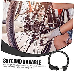 VANZACK 8 Pcs Wear-Resistant Bike Lock Convenient Bike Lock Sturdy Cable Lock Bike Chain Lock Reusable Bike Lock Daily Use Cycle Lock Multi-Function Bike Lock Abs Lock Disc Major