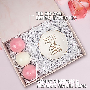 MagicWater Supply Crinkle Cut Paper Shred Filler (1/2 LB) for Gift Wrapping & Basket Filling - White