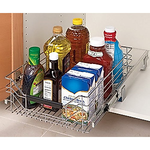 SP Product Steel Shelf Pull Out Storage Drawer for Cabinet Organizer