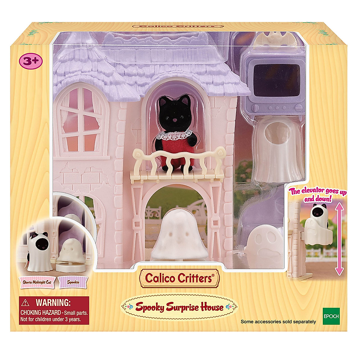 Calico Critters Spooky Surprise House, Dollhouse Playset with Collectible Doll Figures Included