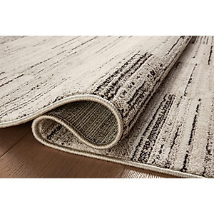 Loloi II Darby Collection DAR-01 Charcoal/Sand 6'-7" x 9'-3" Area Rug