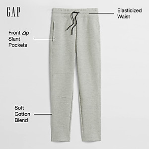 GAP Boys Fit Tech Pull-on Sweatpants, True Black, Large US