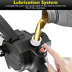 Mini Chainsaw 6 Inch Prodcyc Cordless Chainsaw with Automatic Oiler, One-Handed Portable Electric Chainsaw, 2x2.0Ah Batteries, Electric Pruning Chainsaw for Wood Cutting Garden Logging Trimming Branch