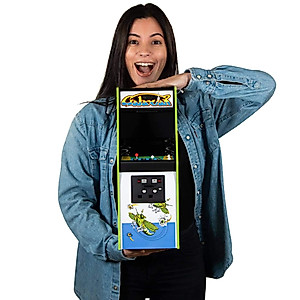 Quarter Arcades Official Galaxian 1/4 Sized Mini Arcade Cabinet by Numskull – Playable Replica Retro Arcade Game Machine – Micro Retro Console