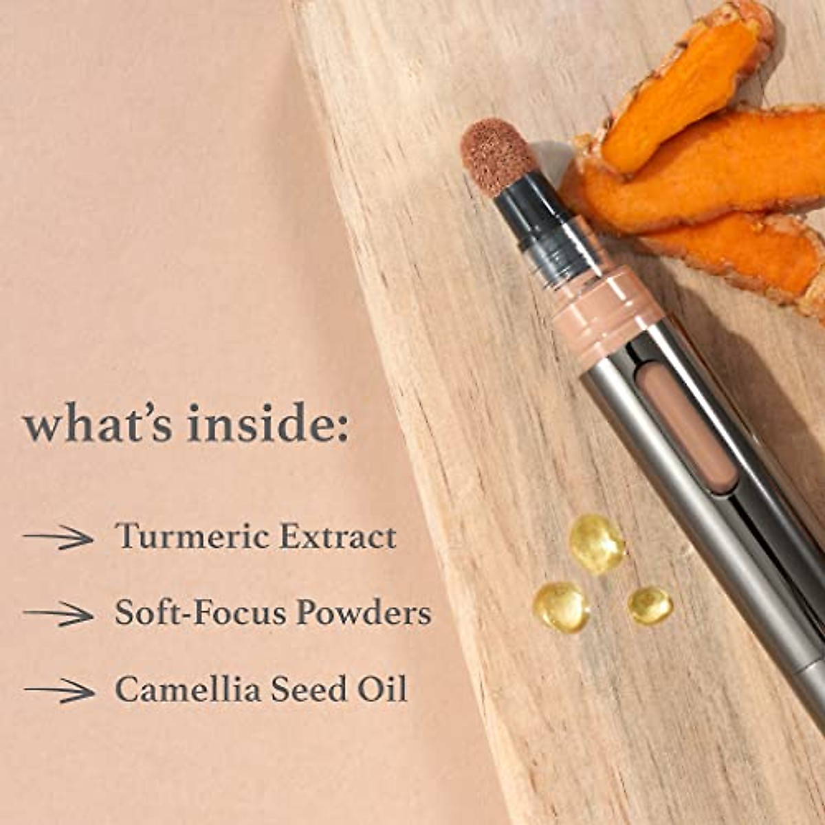 Julep Cushion Complexion Multitasking Skin Perfecter - 100 Alabaster - Concealer, Foundation, Brightener, Contour Stick - Infused with Turmeric - Buildable Medium-to-Full Coverage - Natural Finish