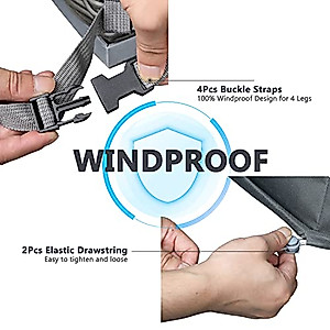 ClawsCover V-Shaped Outdoor Patio Sectional Sofa Cover Waterproof Heavy Duty Fadeless 600D Polyester Weatherproof Garden Couch Furniture Sectional Set Cover,89L/89Lx34Dx31H Inch