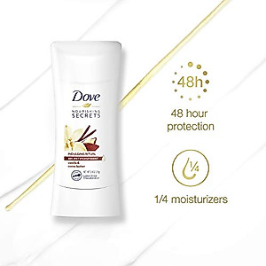 Dove Nourishing Secrets Antiperspirant Deodorant Stick for Women Vanilla Cocoa Butter for 48 Hour Underarm Sweat Protection And Soft And Comfortable Underarms,2.6 Ounce (Pack of 3)