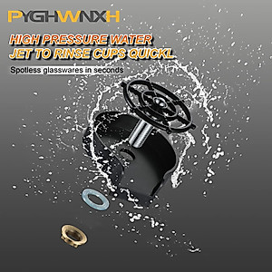 PYGHWNXH Glass Rinser,Kitchen Aink Faucet Bottle Washer, Cleaner Accessories,Quick Rinser for Baby Bottle,Bar Glass Rinser,Kitchen Sink Automatic Flushing Device