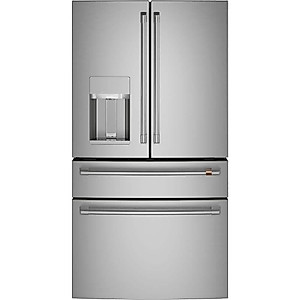 Cafe CVE28DP2NS1 27.6 Cu.Ft. Stainless 4-Door French Door Refrigerator Title