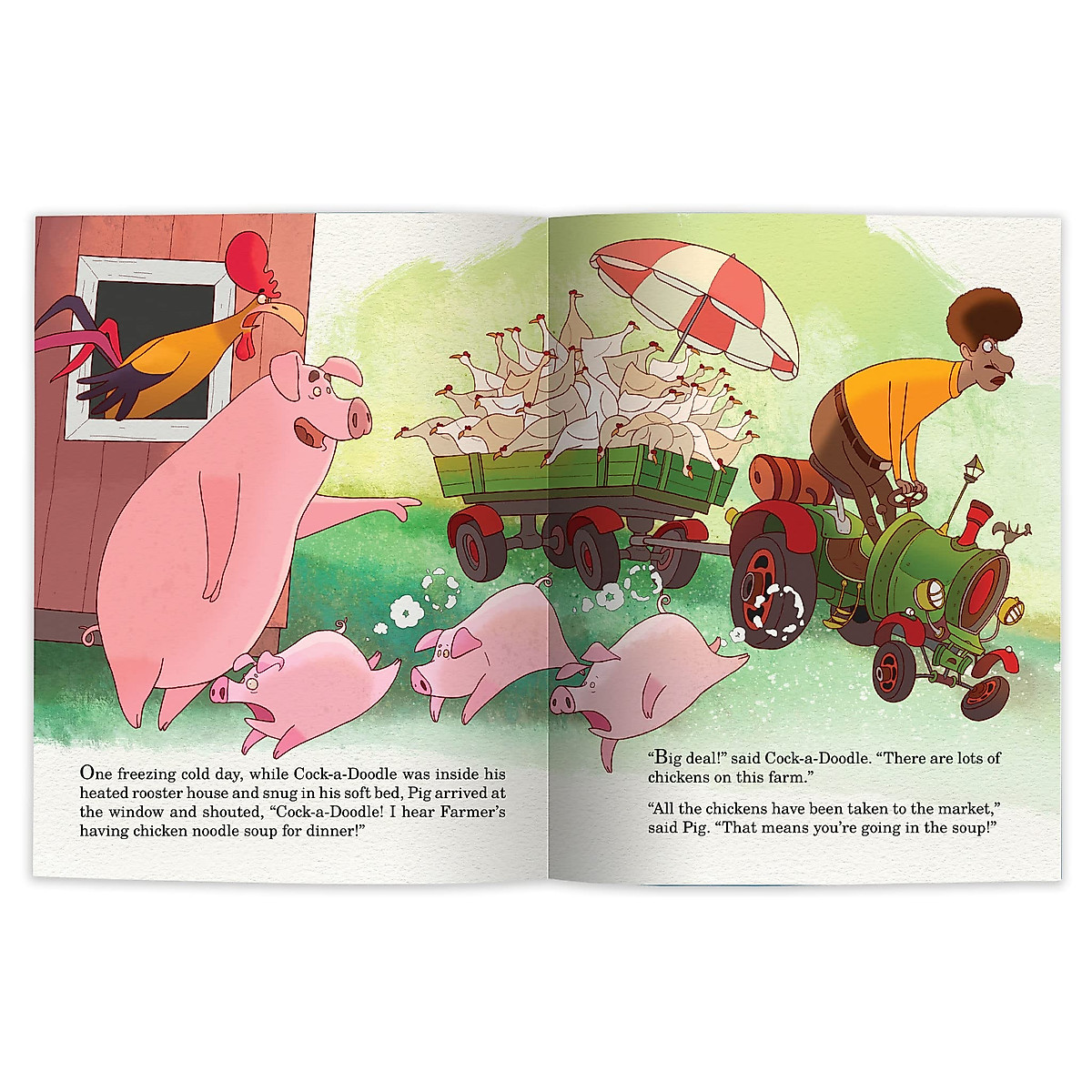 Cock-a-Doodle Chicken Noodle - Children’s Book for Ages 4-9, A Barnyard Adventure about Learning to Have Kindness and Self-Compassion for Others, Standing Up to Bullying, & Developing Humility