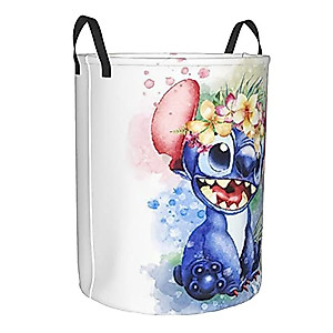 QHMY Laundry Hamper Laundry Baskets Laundry Bags Waterproof Foldable with Handles Large Round Storage Bags 38/62L Family/Kids/Bathroom/Bedroom/Dorm, Black