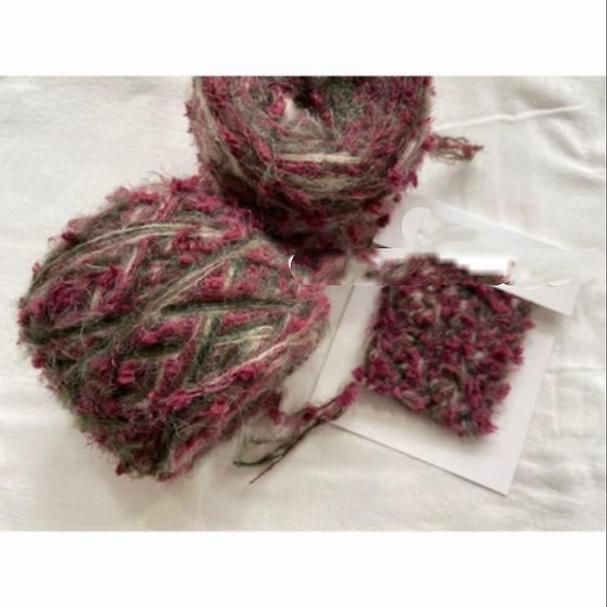 125g/roll Green Yarn Tricot Wool Blends DIY Hand Knitting Features Hand Mixed Plush Yarn Wool Ball Crochet Woven Hairpin Sweater (Color : 04 125g)