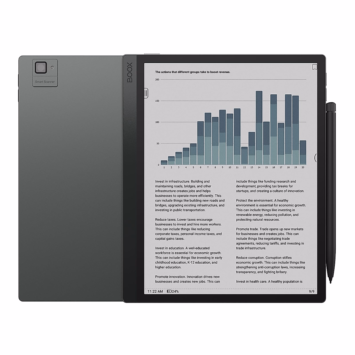 BOOX Tablet Tab Ultra C Pro ePaper Tablet PC 10.3 Digital Paper 6G 128G with Rear Camera Paper Tablet