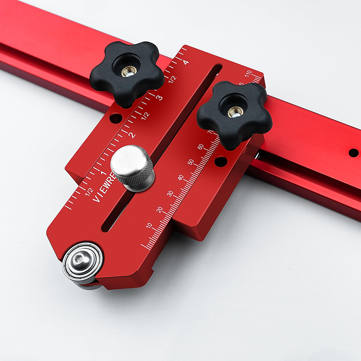 ViewReal Extended Thin Rip Jig Table Saw Band Saw Jig Table Saw Fence Guide Compatible With Most Router Table Band Saw, Table Saw Accessories For Cutting Repetitive Narrow Strips