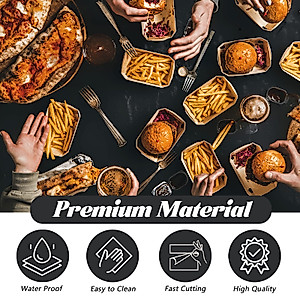 Vrisssot Plastic Table Cover Roll Disposable Tablecloth: 54in X 120ft Table Covers Plastic Table Cover Roll with Easy Slide Cutter Plastic Table Cloths for Parties Disposable-Black