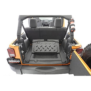 Bedrug - Jeep Bedtred | 2007 - 2010 Jeep Wrangler JK 2 Door, Cargo Liner w/ Tailgate & Tub Liner | Grey - 5 pc. | BTJK07R2