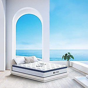 FLEXPEDIC Deep Sleep King Mattress 10 Inch Hybrid Premium Pillow Top | Indulge in Luxurious Comfort with Pocket Innerspring System | Made in USA | CertiPUR-US & Oeko-TEX Certified | Delivery in a Box