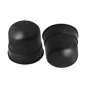 Liyafy Black Trombone Slide Rubber End Tip Bumper for Brass Instrument Parts 10Pcs