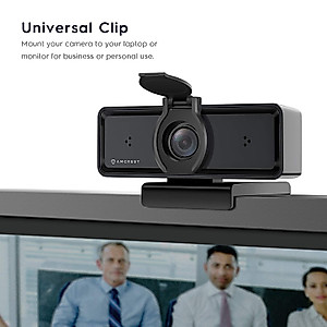Amcrest 1080P Webcam with Microphone & Privacy Cover, 2 Noise-Cancelling Mics, USB Webcams for Desktop/Laptop PC Computer, Web Cam for Calls, Conference, Zoom, Skype, Online Classes, Meetings AWC2198
