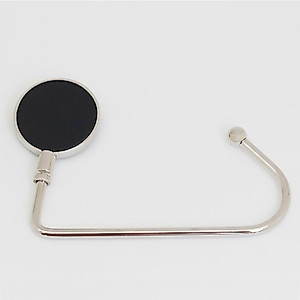 ROFLYER Purse Hook Hanger for Table Bar Handbag Hanger Safer Cleaner Bag Table Hanger with Velvet Pouch (Peacock Feather)