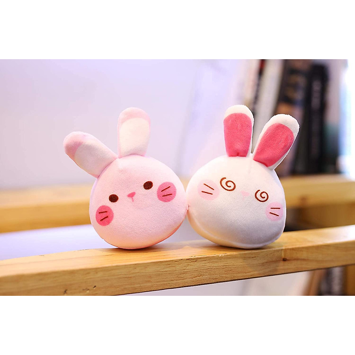 QAHEART Kawaii Plush Pillow Cushion Cute Snack Bag Pillow with Mini Soft Pudding Plush Stuffed Animal Fluffy Hugging Pillow Home Decorative Cushion Novelty Gift