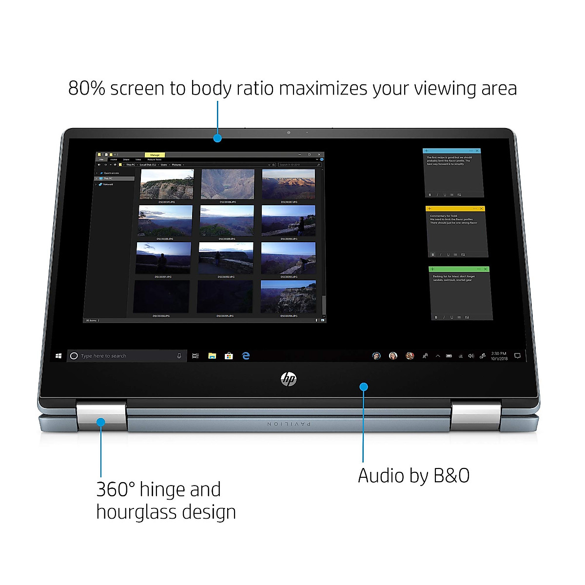 HP Pavilion 14" FHD IPS Touch Screen Student and Family Laptop, Intel Core i5-1035G1, WiFi 6, Google Classroom, 32GB DDR4 RAM, 1024GB SSD, Bundle with Stylus Pen, Windows 10, Cloud Blue
