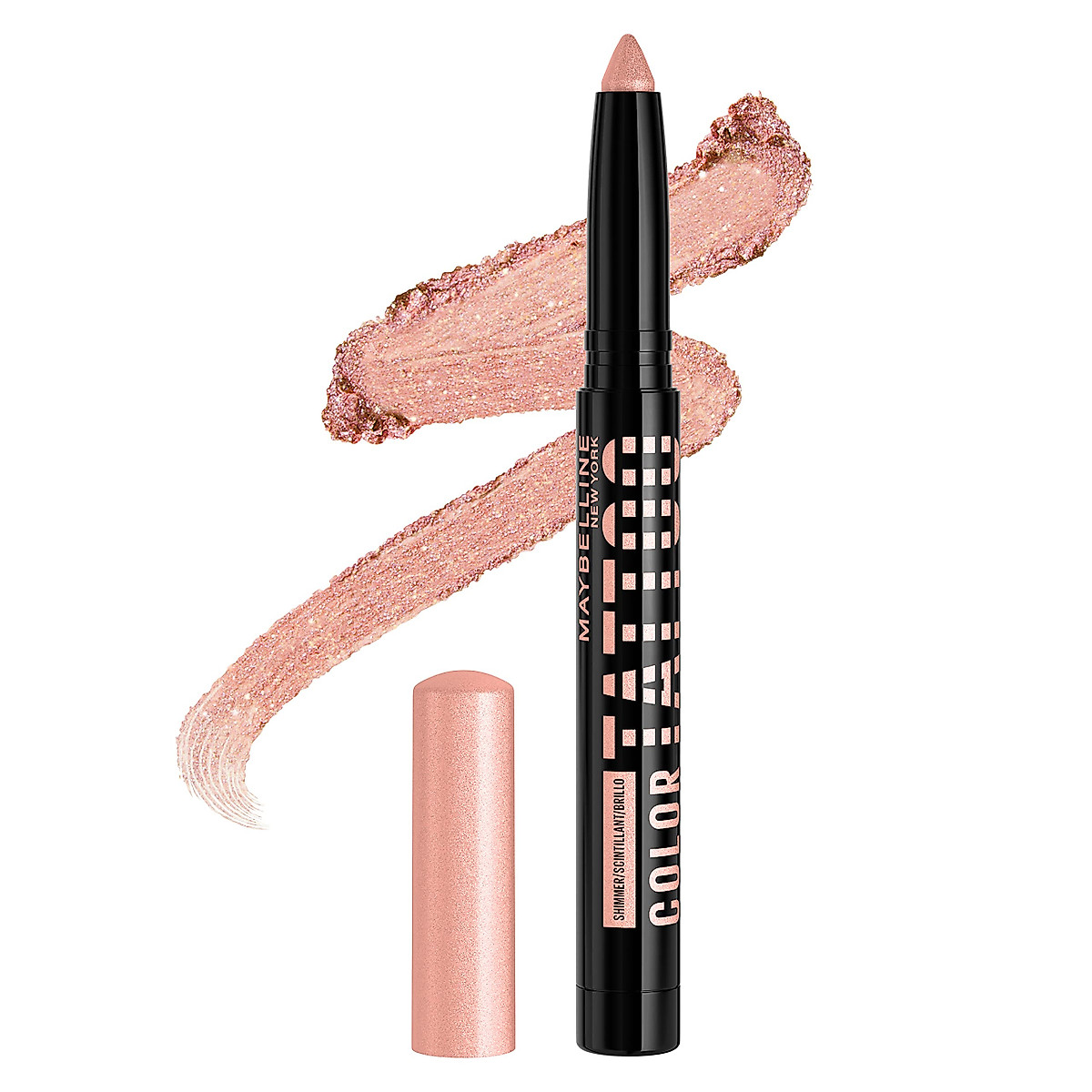 MAYBELLINE Color Tattoo Longwear Multi-Use Eye Shadow Stix, Eye Makeup, I am Inspired (Rose Gold Shimmer)