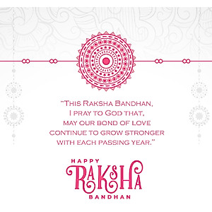 Elemensis Naturals Designer Rakhi for brother set of 5 with Roli Chawal for Rakhi, rakhi fast delivery