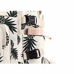 Dimanito Laptop Backpack College Backpack with USB charging port for laptop up to 15 inch Men Women outdoor Travel Backpack (Pineapple)