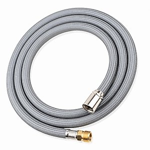 Kitchen Sink Hose For American Standard kitchen Faucet M922367-007220A, Pull Down Pull Out Faucet Hose Sprayer Faucet Part, Brass Adapter, 59in