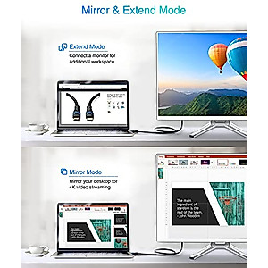 BlueRigger 4K HDMI Cable 25FT (4K 60Hz HDR, HDCP 2.3, High Speed 18Gbps, in-Wall CL3 Rated) - Compatible with PS5/PS4, Xbox, Roku, Apple TV, HDTV, Blu-ray, PC