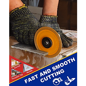 2 Pcs/Lot Super Thin Diamond Saw Blade Porcelain Cutting Blade for Cutting Granite Marbles Tiles (4.5-2pcs)……