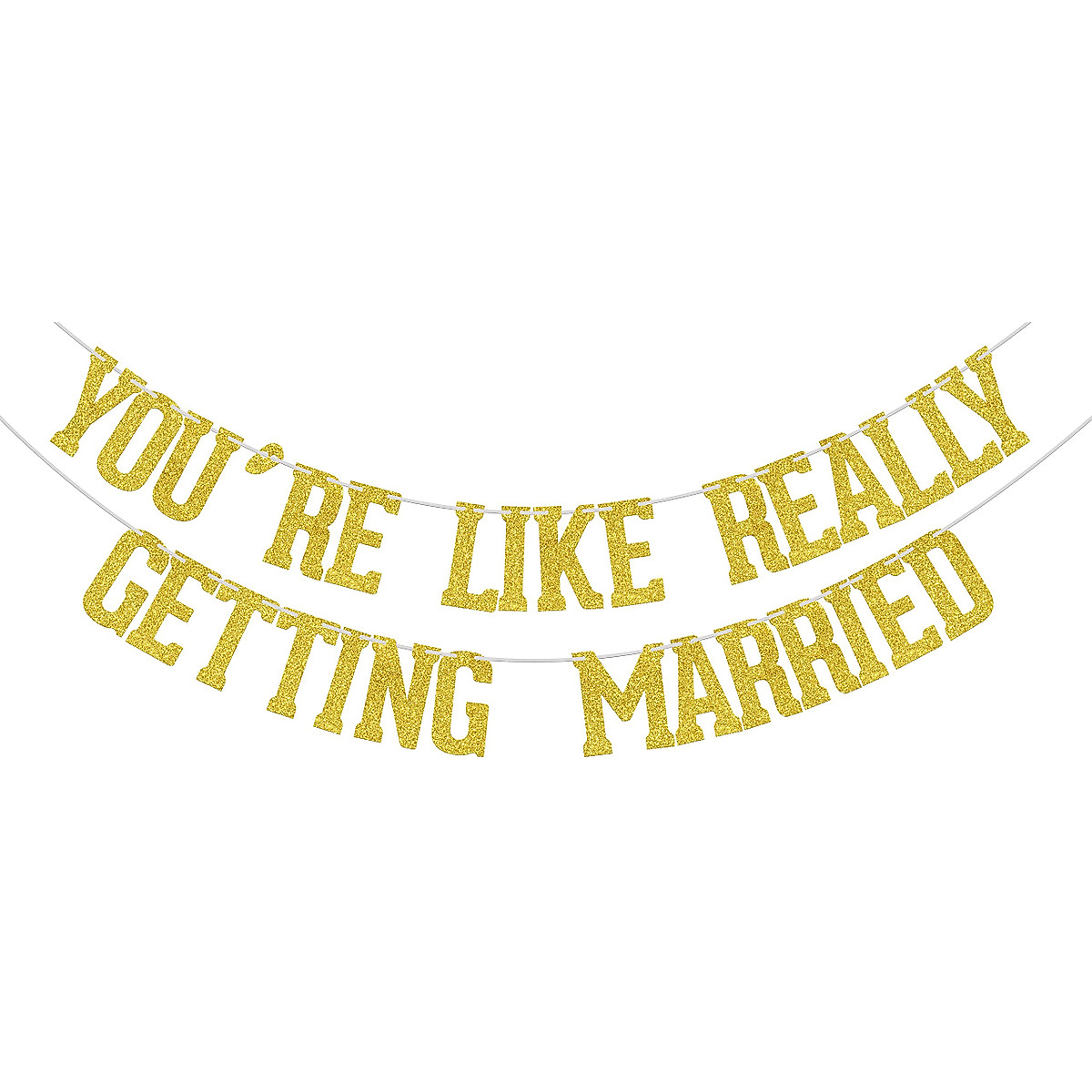 You're Like Really Getting Married Banner Gold Glitter, Mean Girls Party, Bachelorette Banner, Mean Girls Party Decorations, Engagement Banner, Girl Party Decorations, Bachelorette Party Decorations