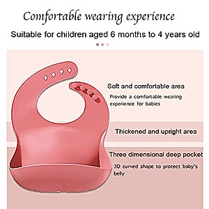 MAXTIL 8 Pcs Baby LED Weaning Supplies, Silicone Baby Feeding Set Silicone Suction Plates For Baby And Baby Bowl with Straw and Lid Baby Feeding Supplies Set