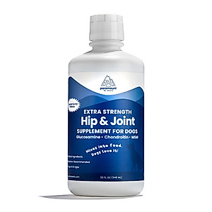 Paramount Pet Health All Natural Concentrated Glucosamine for Large Dogs - 5200mg Glucosamine Chondroitin for Dogs - Dog Joint Supplement & Dog Glucosamine - Dog Hip and Joint Supplement