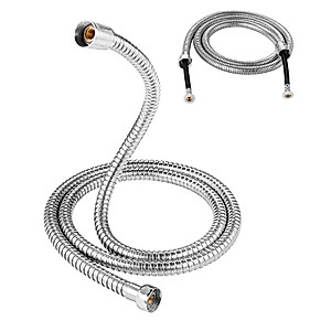 TUXBAWAY Shower Hose 59 inch, Flexible Stainless Steel Tube for Handheld Shower Heads, Bidet Hose Replacement for Handheld Toilet Sprayer