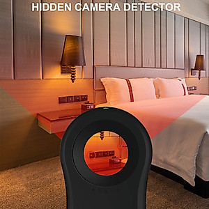 PEN&H Anti-Spy No Peeking Hidden Camera Detector with LED Flash Lights, Spy Camera Detector,Luggage and Personal Alarm 3-in-1 Functionality Defense for Indoor Home Office Travel.