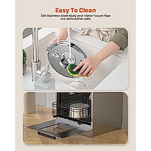 KOOGMOON Cat Water Fountain Stainless Steel, 108oz/3.2L Automatic Cat Fountain, Multi-Filtration, Easy to Clean, Ultra Silent Dog Water Dispenser for Cats, Dogs and Other Pets