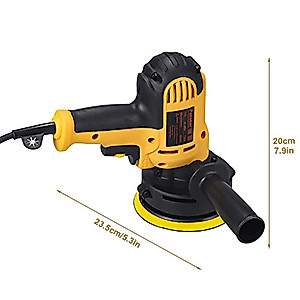 Car Buffer Polisher Kit,5'' Portable Polishing Machine Kit for Car Detailing,700W Car Polisher Buffer Sander Polishing Machine Kit with Detachable Polishing Pad for Buffing Car,Wood,Metal,Furniture