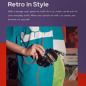 Godox Lux Junior Retro Camera Flash for Canon Sony Nikon Fujifilm Olympus Camera Flash Speedlight Speedlite,GN12 6000K±200K CCT,Auto & Manual Flash 1/1-1/64 Flash Power,for Digital Camera Film Camera