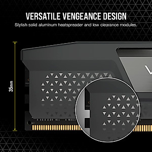 CORSAIR VENGEANCE DDR5 64GB (2x32GB) DDR5 6000MHz CL40 AMD EXPO Intel XMP iCUE Compatible Computer Memory – Gray (CMK64GX5M2B6000Z40)